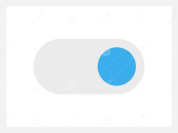 Active Toggle Button UI Element Template Stock Vector - Illustration of ...