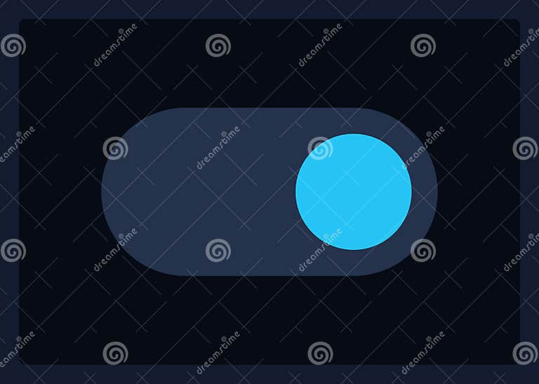 Active Toggle Button UI Element Template Stock Vector - Illustration of ...