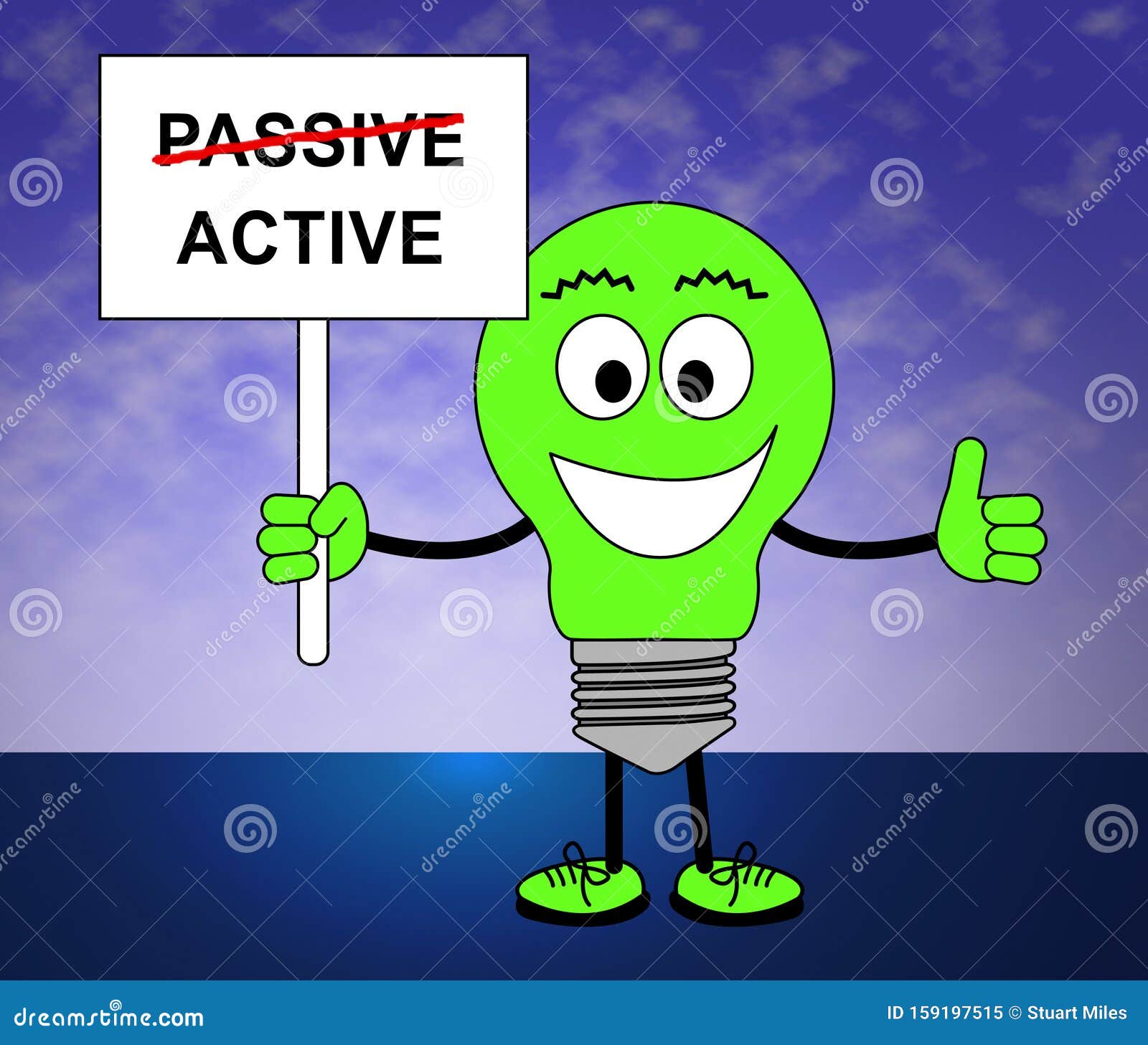 Active Versus Passive Man Represents Proactive Strategy 3d Illustration ... Active Versus Passive Man Represents Proactive Strategy 3d Illustration ...