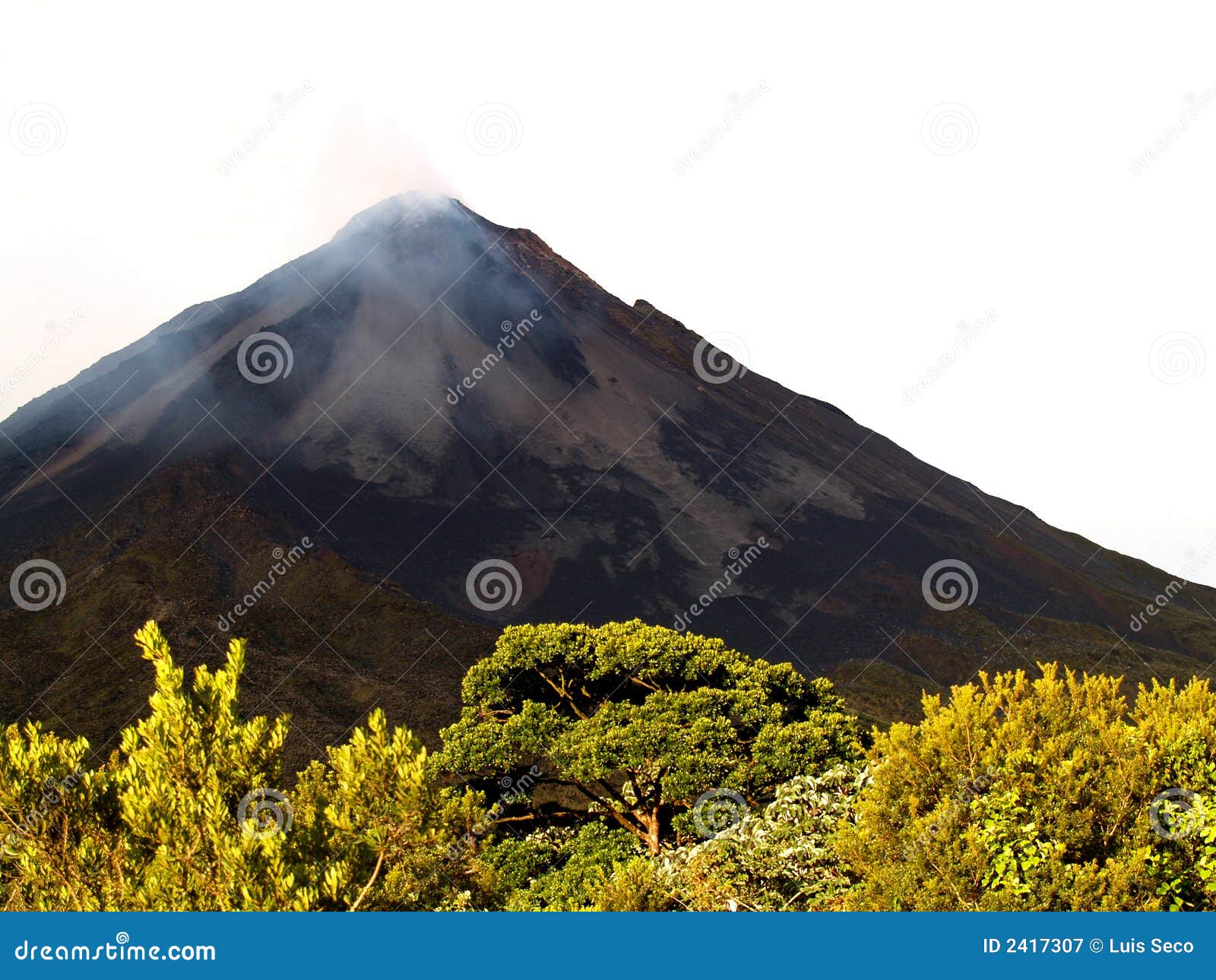 Active volcano stock image. Image of high, dangerous, geothermal - 2417307