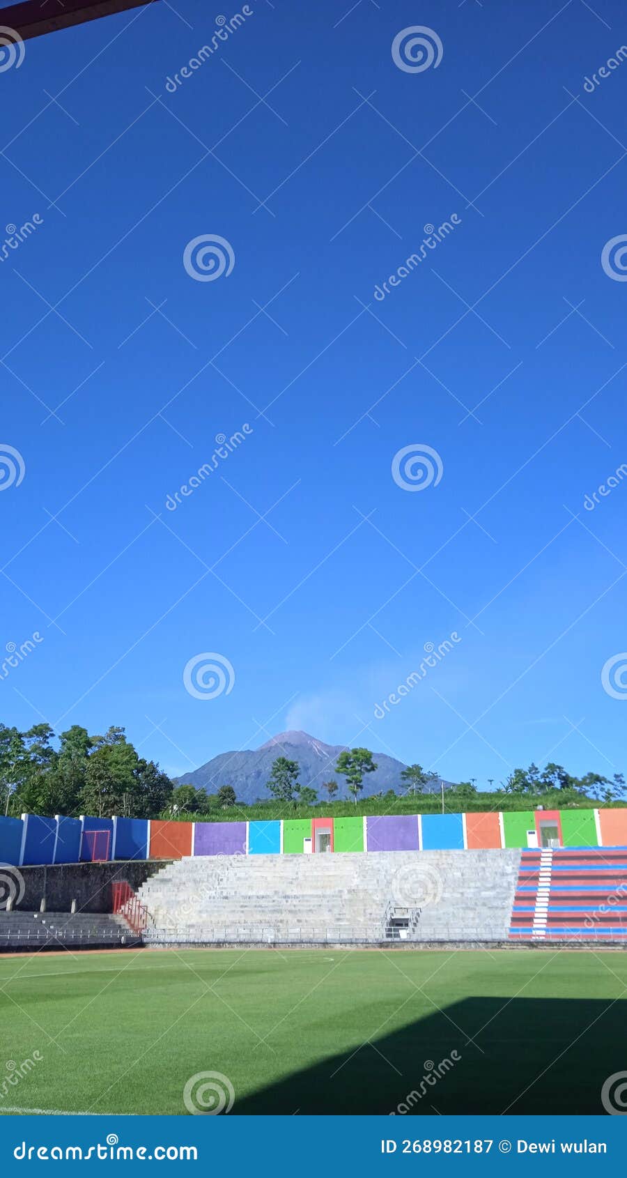 Active Volcano in Indonesia Stock Image - Image of signage, merapi ...