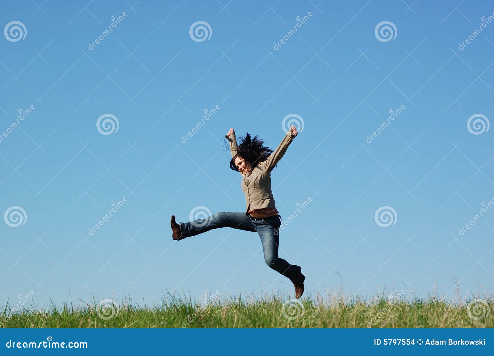 Active woman stock photo. Image of casual, beautiful, freedom - 5797554