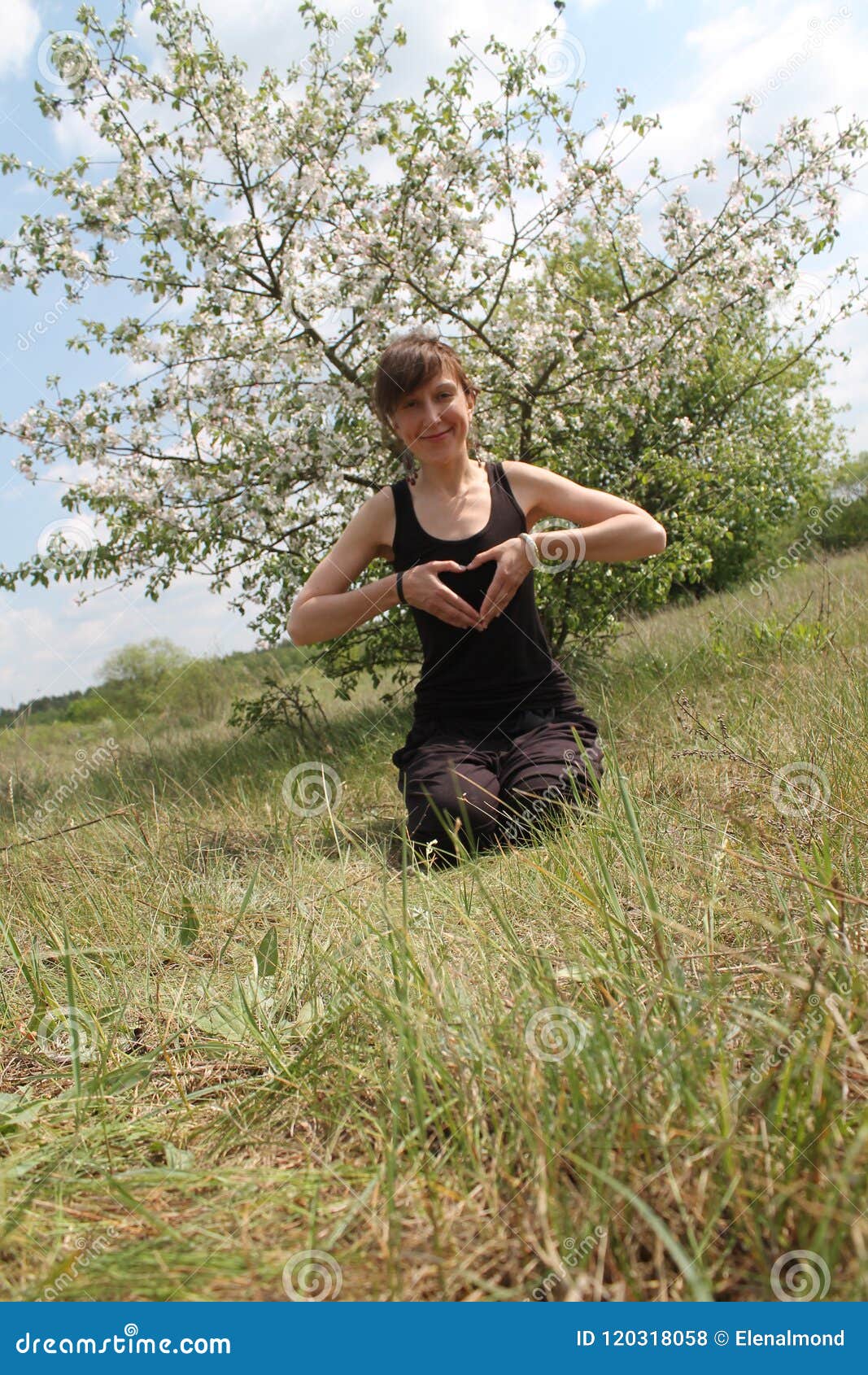 Active woman stock photo. Image of conection, colorful - 120318058