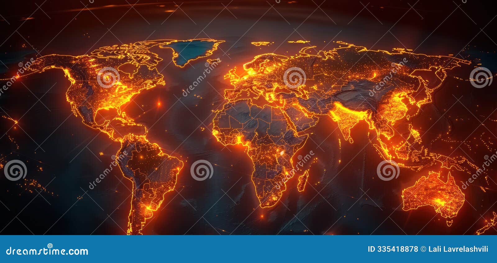 Active World Trade, World Market. Global Electronics Market, Shining ...