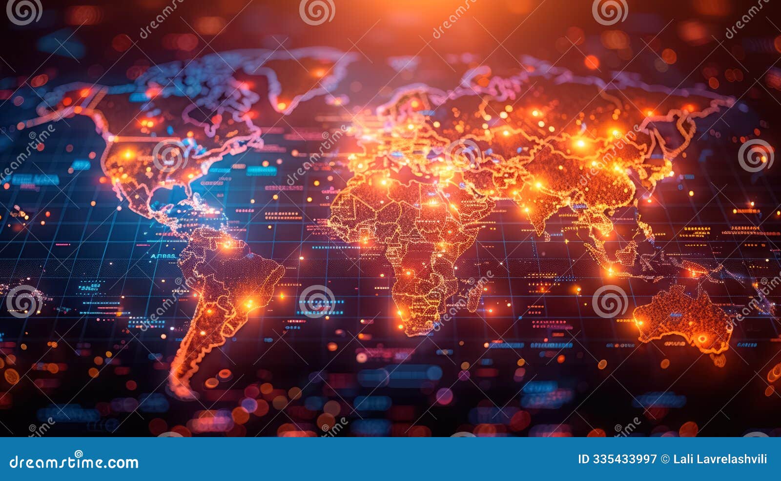 Active World Trade, World Market. Global Electronics Market, Shining ...