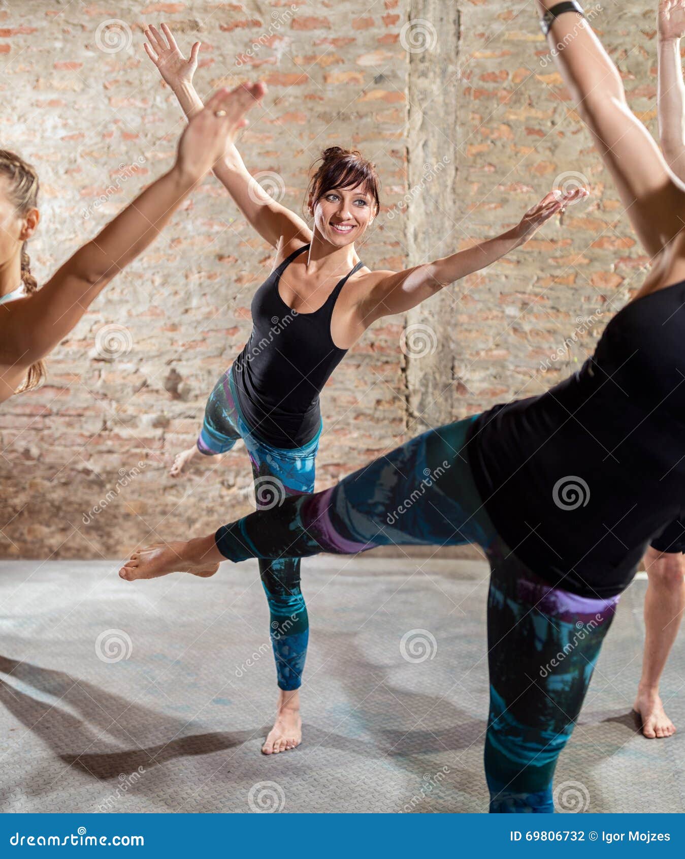 Active Young People Doing Workout Stock Photo - Image of aerobics, body ...
