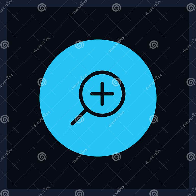 Active Zoom in Button UI Element Template Stock Vector - Illustration of menu, closer: 265029345