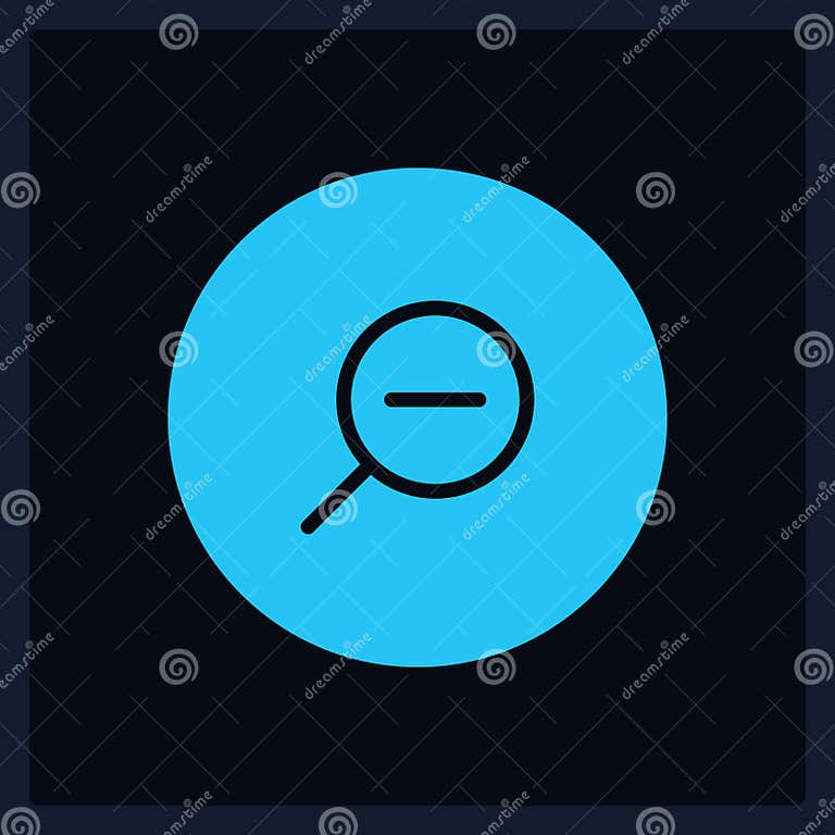 Active Zoom Out Button UI Element Template Stock Vector - Illustration of active, minus: 263986564