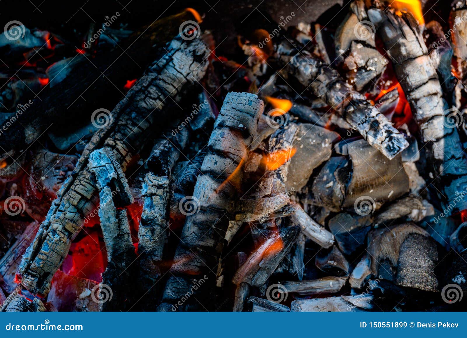 Actively Smoldering Embers of Fire Stock Image - Image of burnt ...