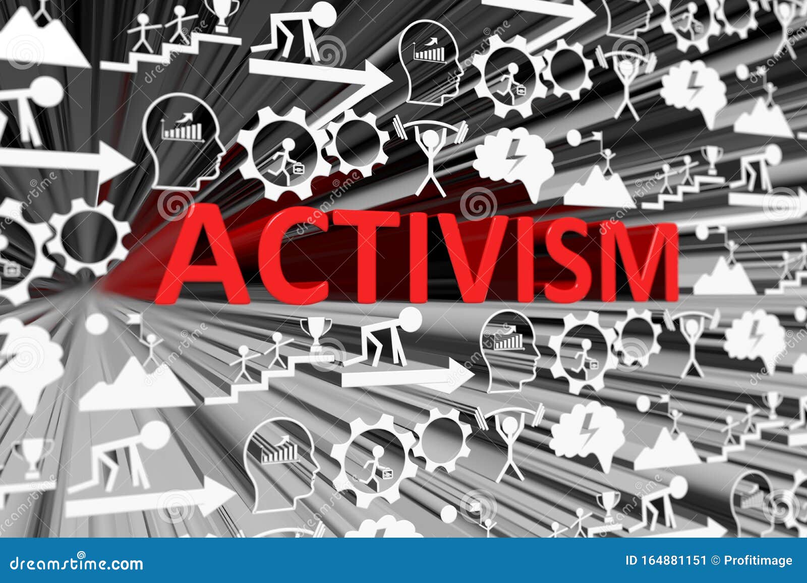 ACTIVISM Concept Blurred Background Stock Illustration - Illustration ...