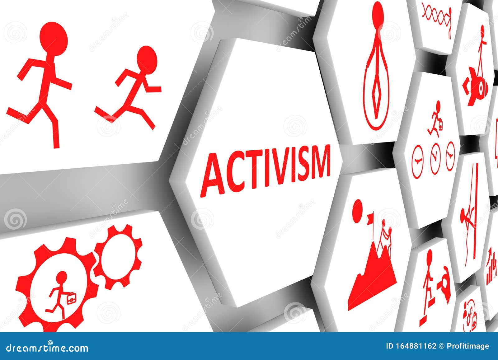 ACTIVISM Concept Cell Background Stock Illustration - Illustration of ...