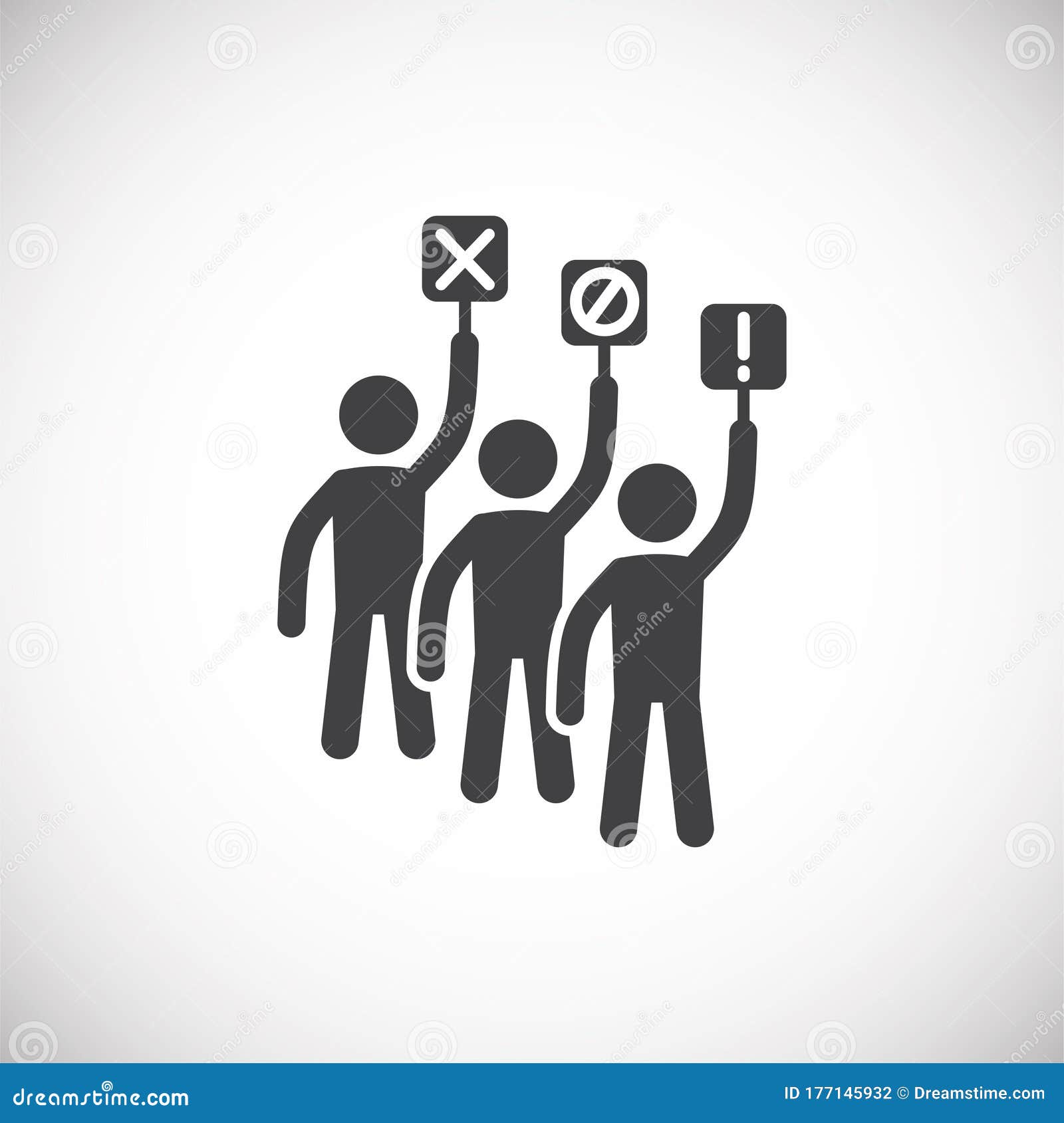 Activism Related Icon on Background for Graphic and Web Design ...