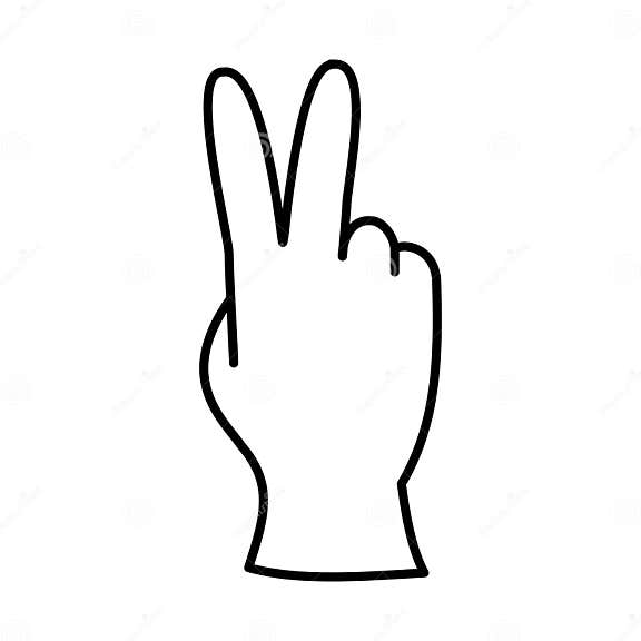 Activist Hand Doing Peace Symbol Stock Illustration - Illustration of ...
