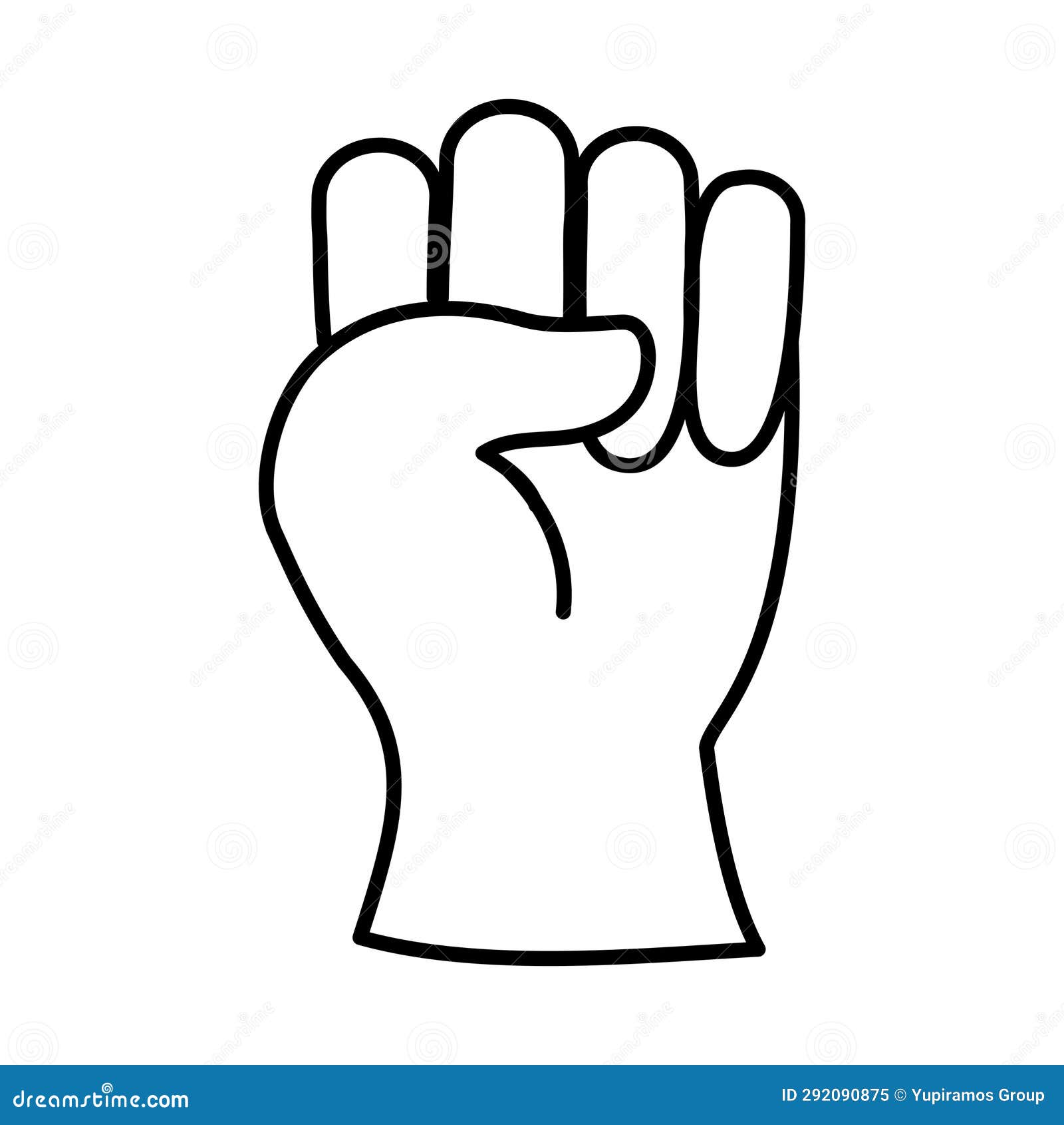 Activist hand fist stock illustration. Illustration of hands - 292090875