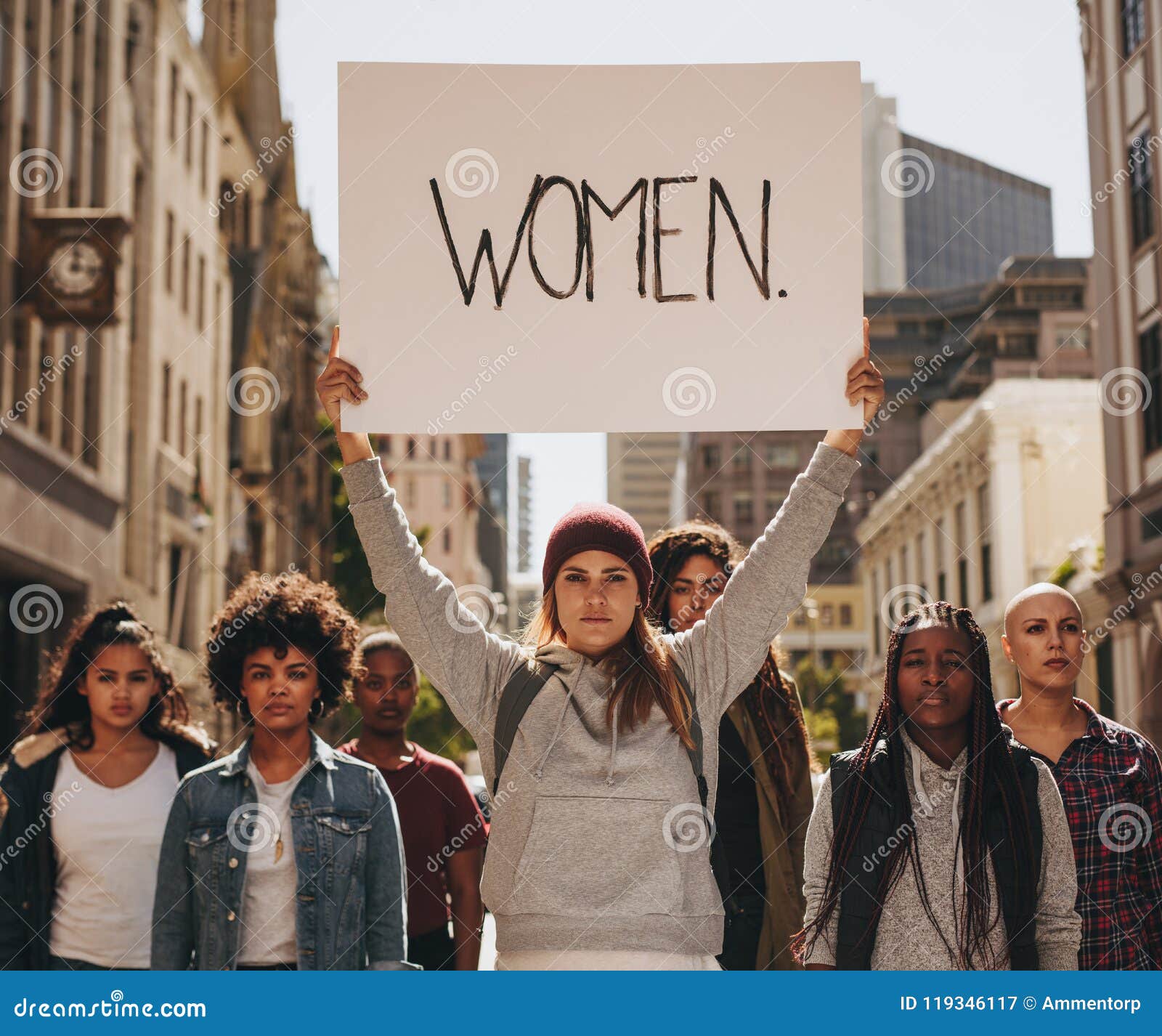 Activist Protesting For Women Empowerment Stock Image Image Of