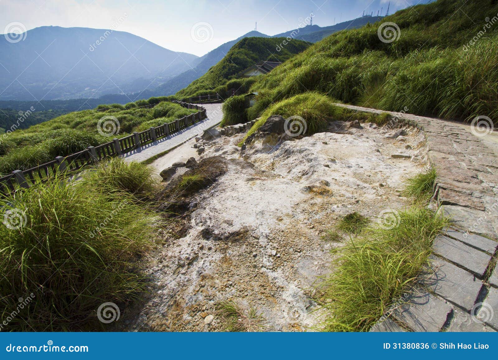 Activity Crater at the Datun Volcano Stock Photo - Image of nature ...