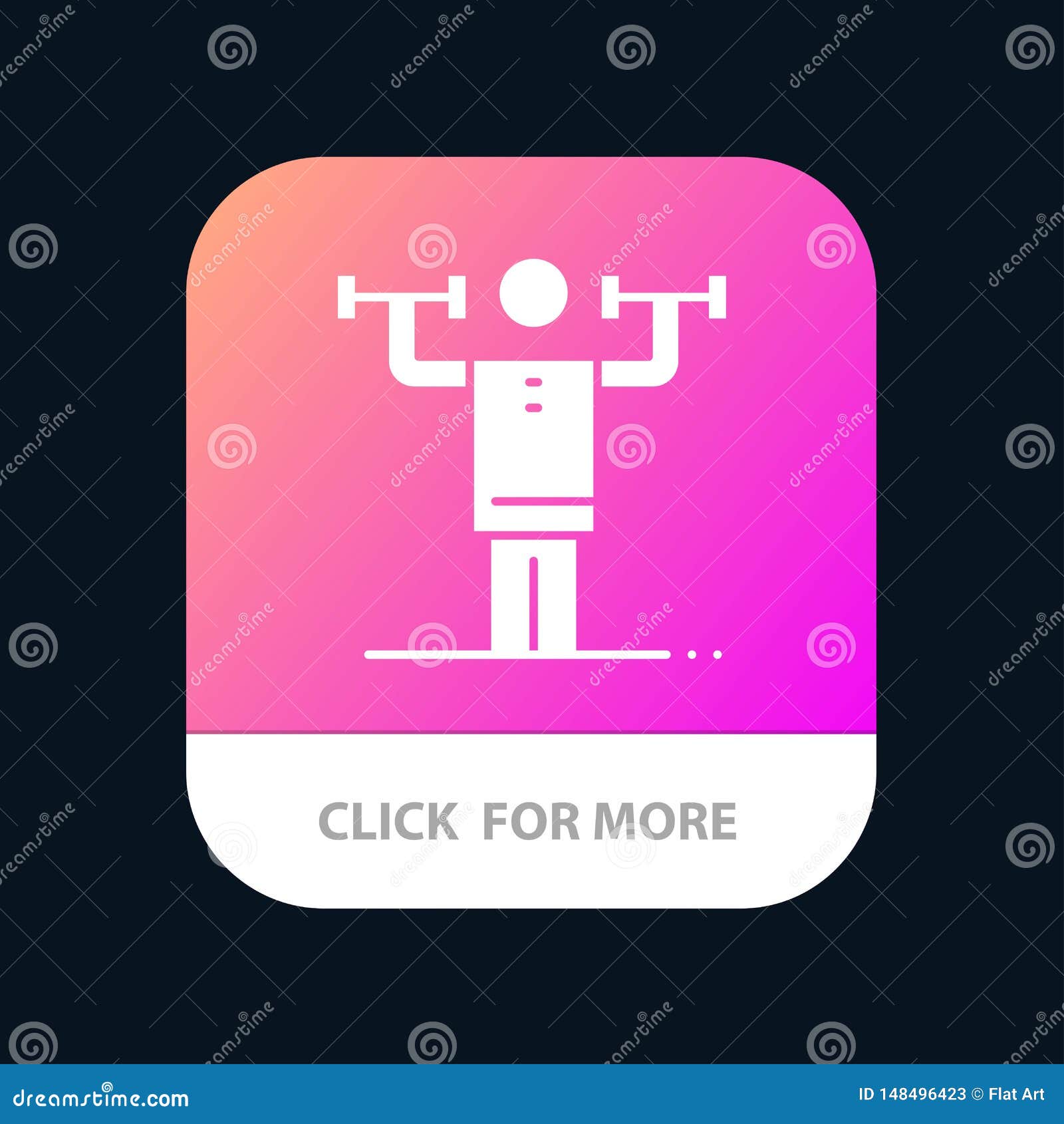 Activity, Discipline, Human, Physical, Strength Line Icon With 5 Steps ...