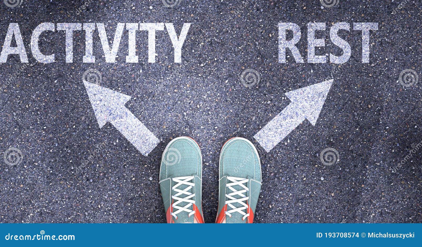 Activity and Rest As Different Choices in Life - Pictured As Words ...