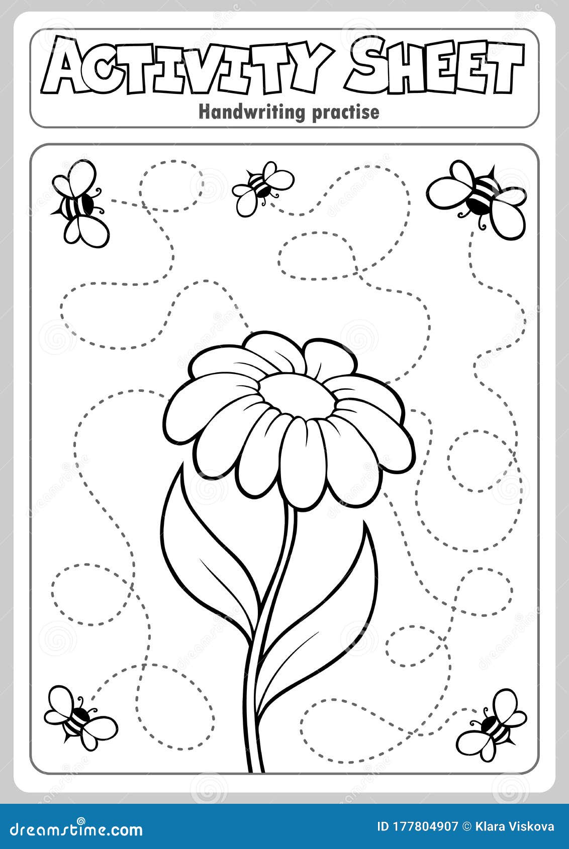 Handwriting Practise, Writing Training. Help The Cow To Get The Barn ...