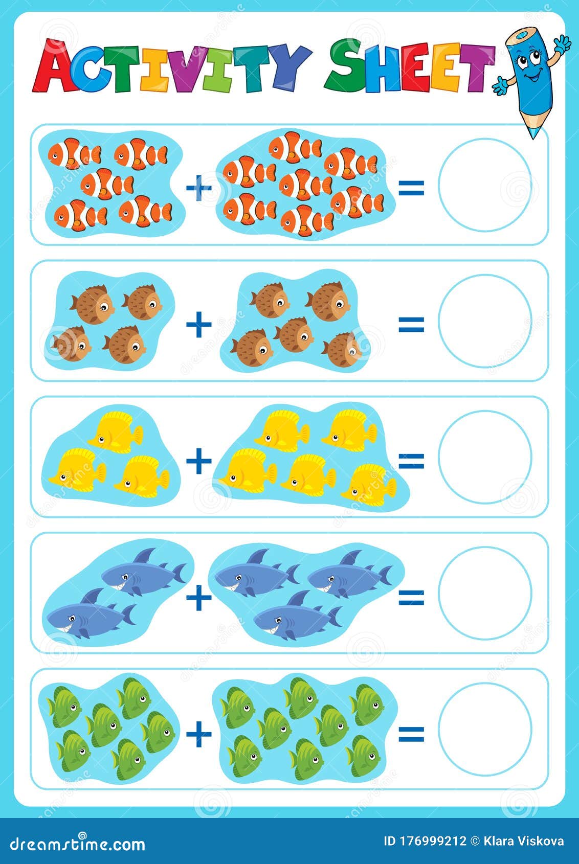 Activity Sheet Topic Image 5 Stock Vector - Illustration of learn ...