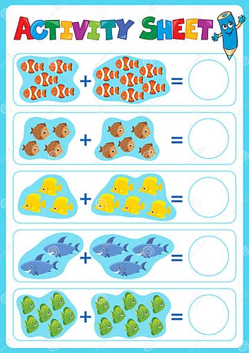 Activity Sheet Topic Image 5 Stock Vector - Illustration of learn ...