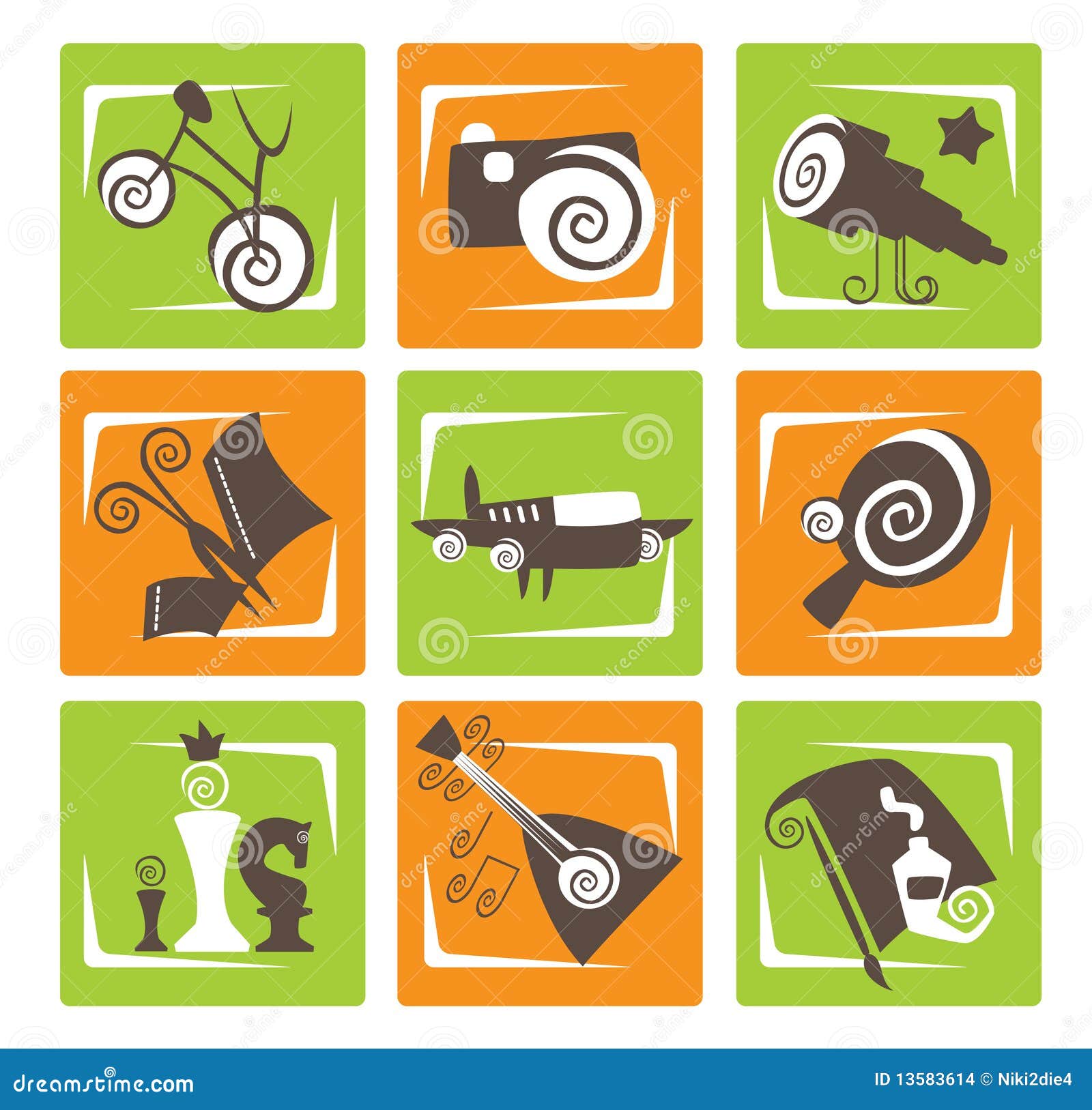 Activity signs stock vector. Illustration of color, splash - 13583614