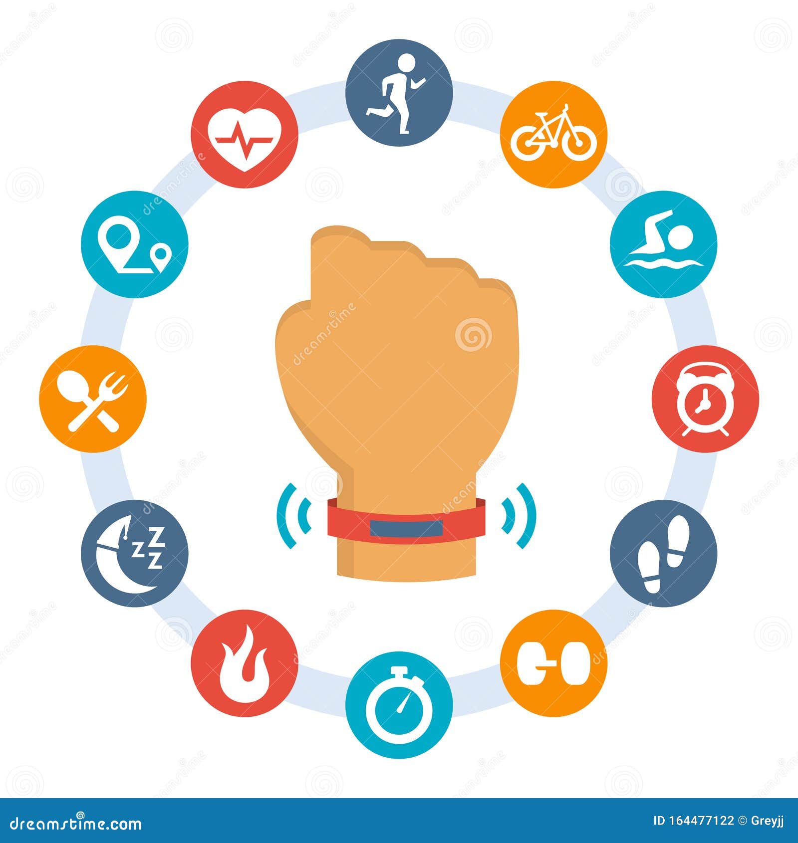Activity Tracker Vector Icon On White Background. Flat Vector Activity ...