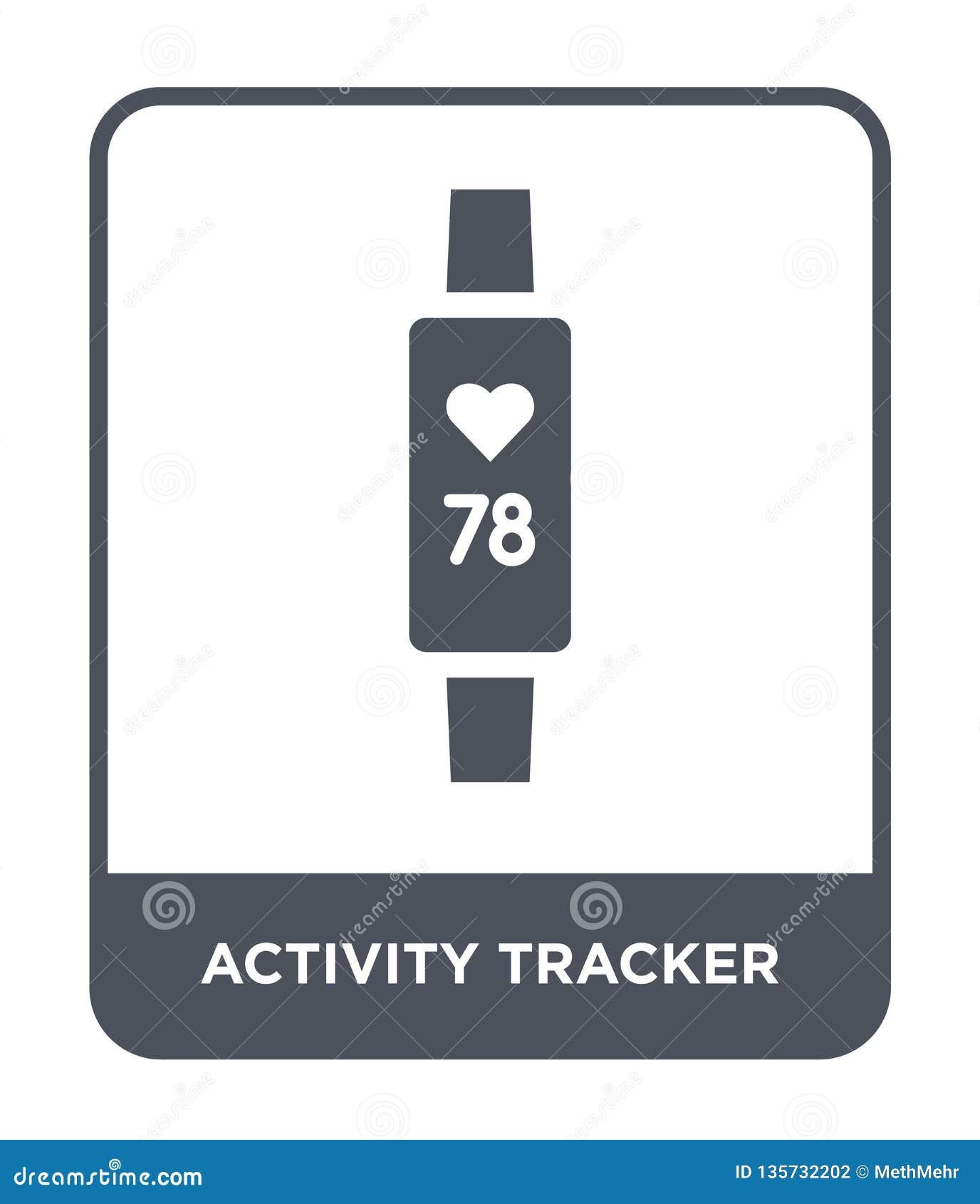 Activity Tracker Icon in Trendy Design Style. Activity Tracker Icon ...