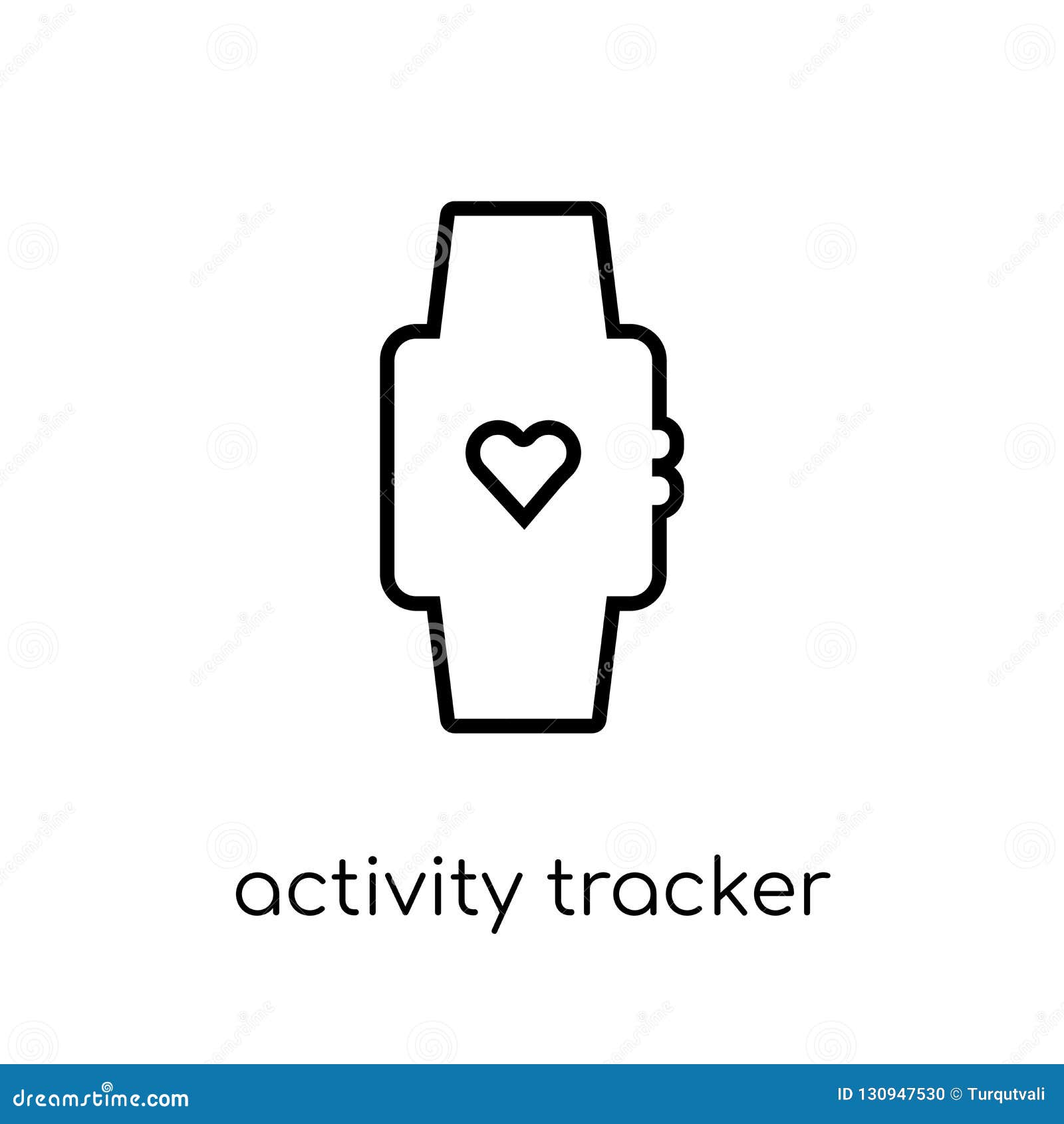 Activity Tracker Icon. Trendy Modern Flat Linear Vector Activity Stock ...