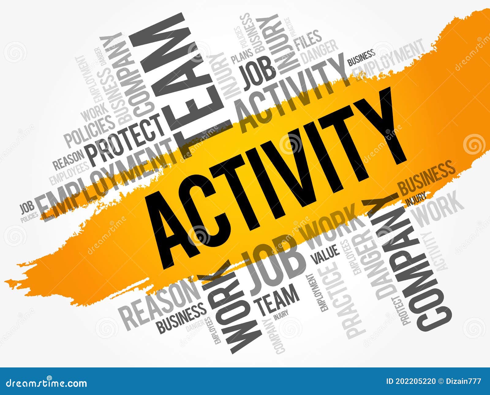 ACTIVITY Word Cloud Collage Stock Illustration - Illustration of cloud ...