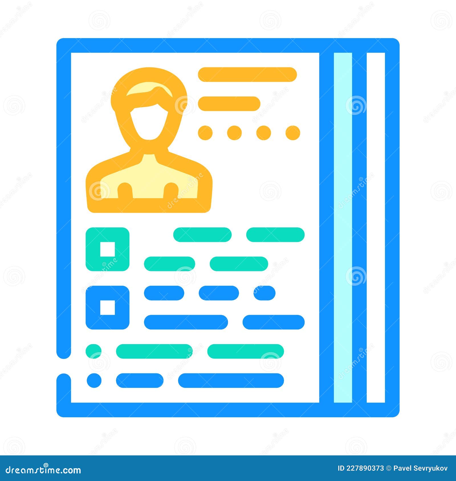 Actor Casting Color Icon Vector Illustration Stock Vector ...