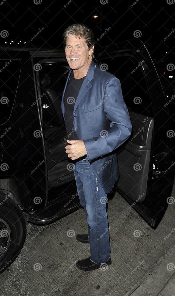 Actor David Hasselhoff is Seen at LAX Editorial Stock Image - Image of ...
