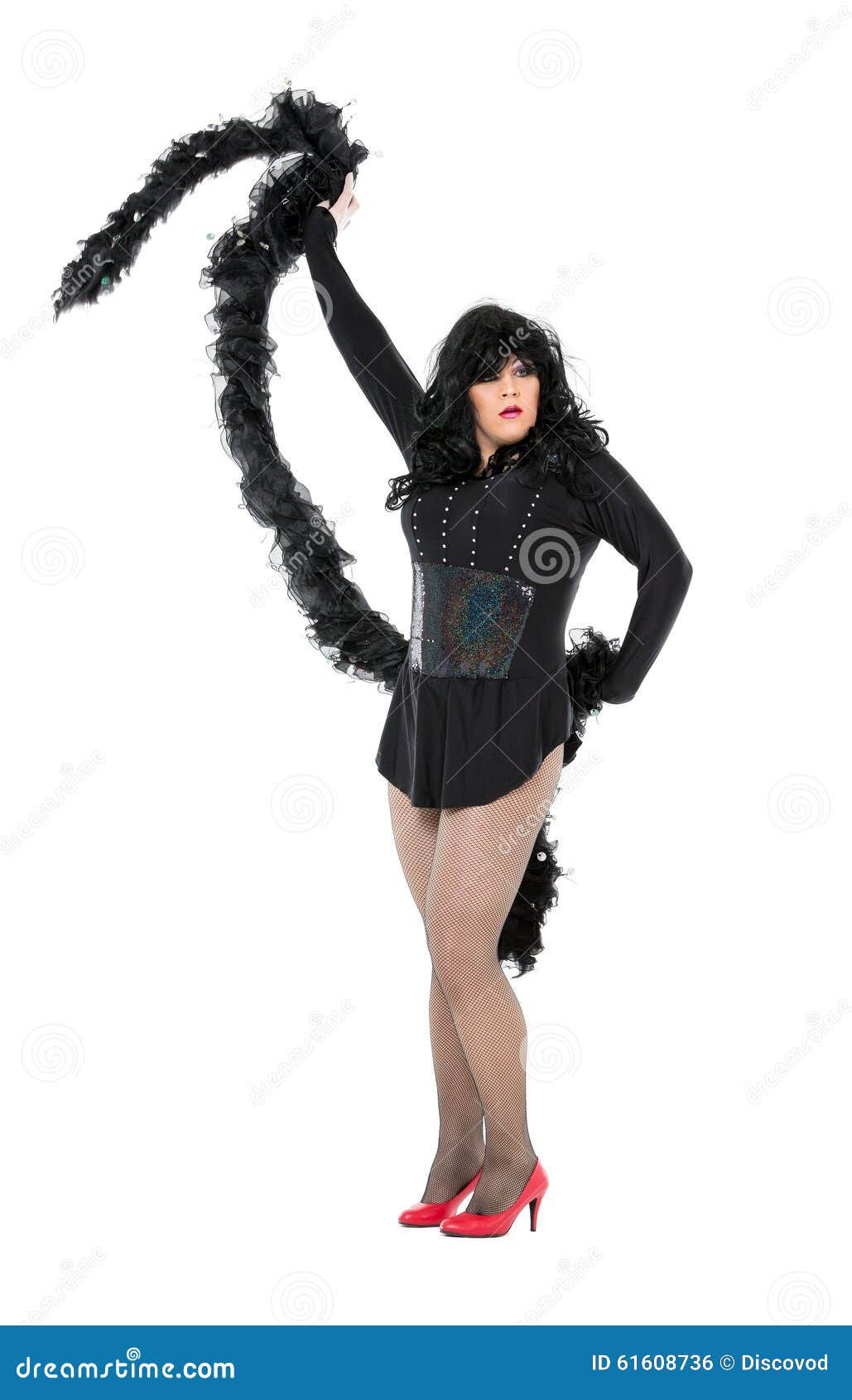 Actor Drag Queen Dressed Como Mujer Que Muestra Emociones Foto de ...