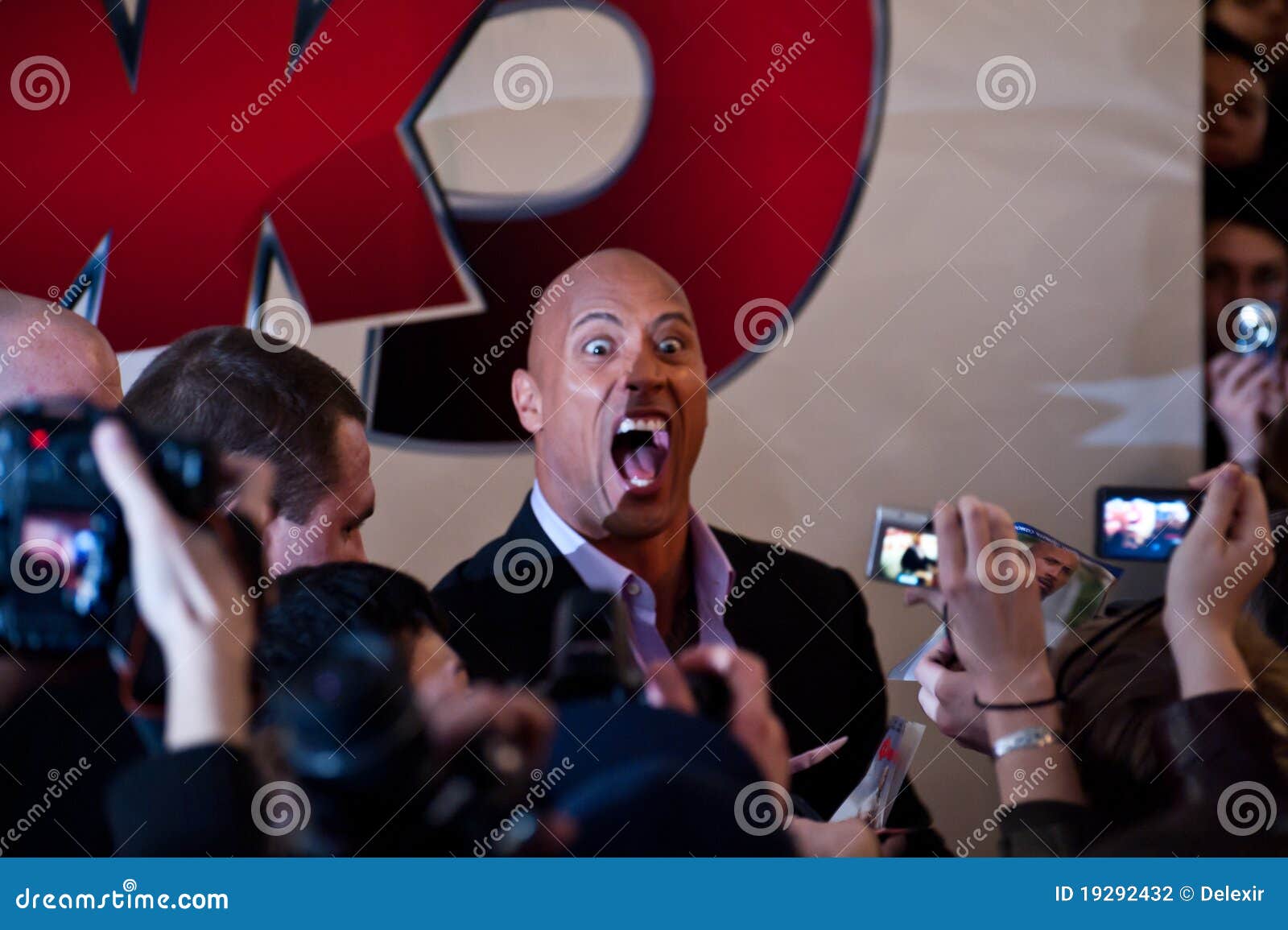 Actor Dwayne (the Rock) Johnson in Moscow Editorial Photography - Image ...
