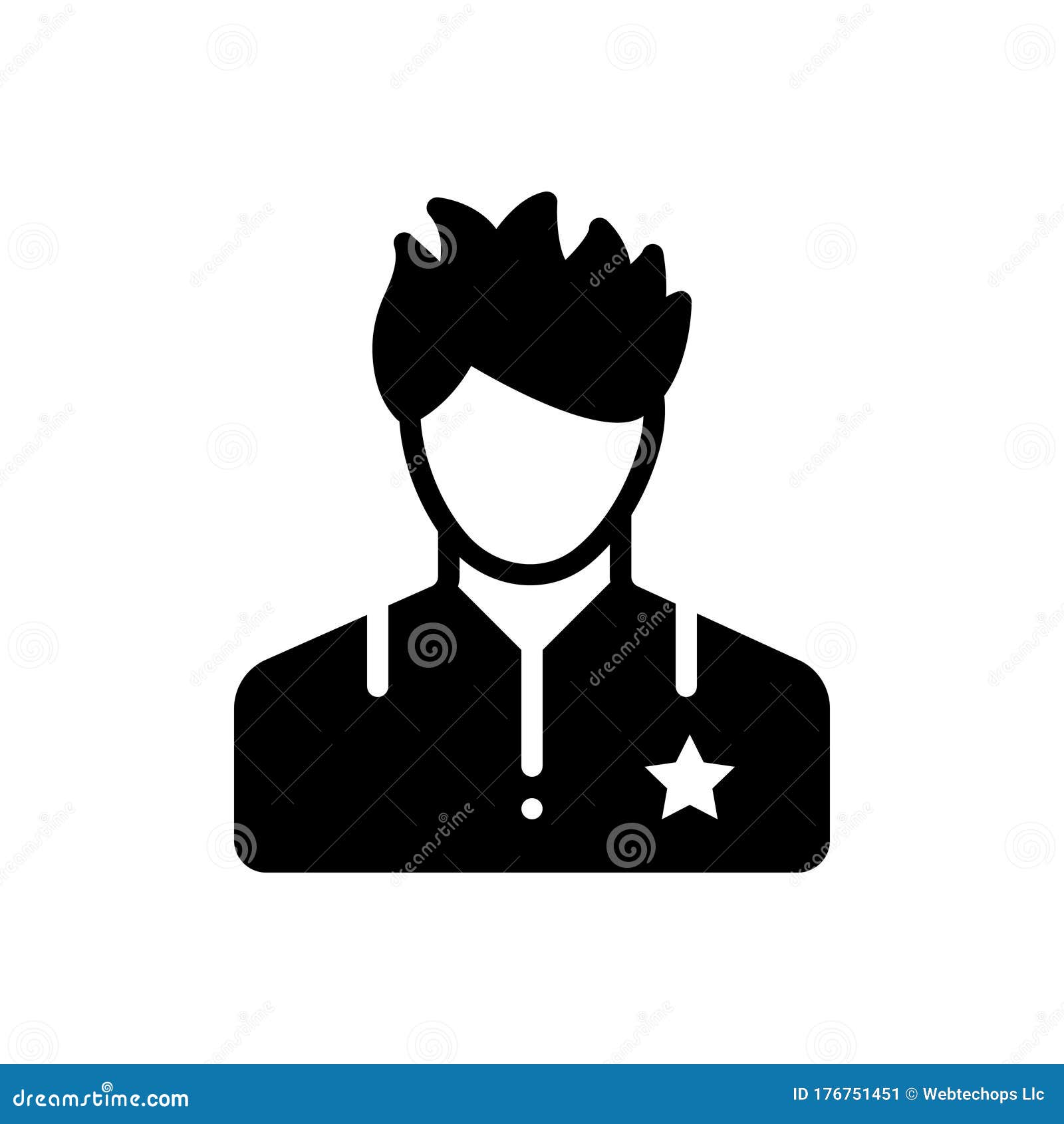 Black Solid Icon for Actor, Best and Celebrity Stock Vector ...