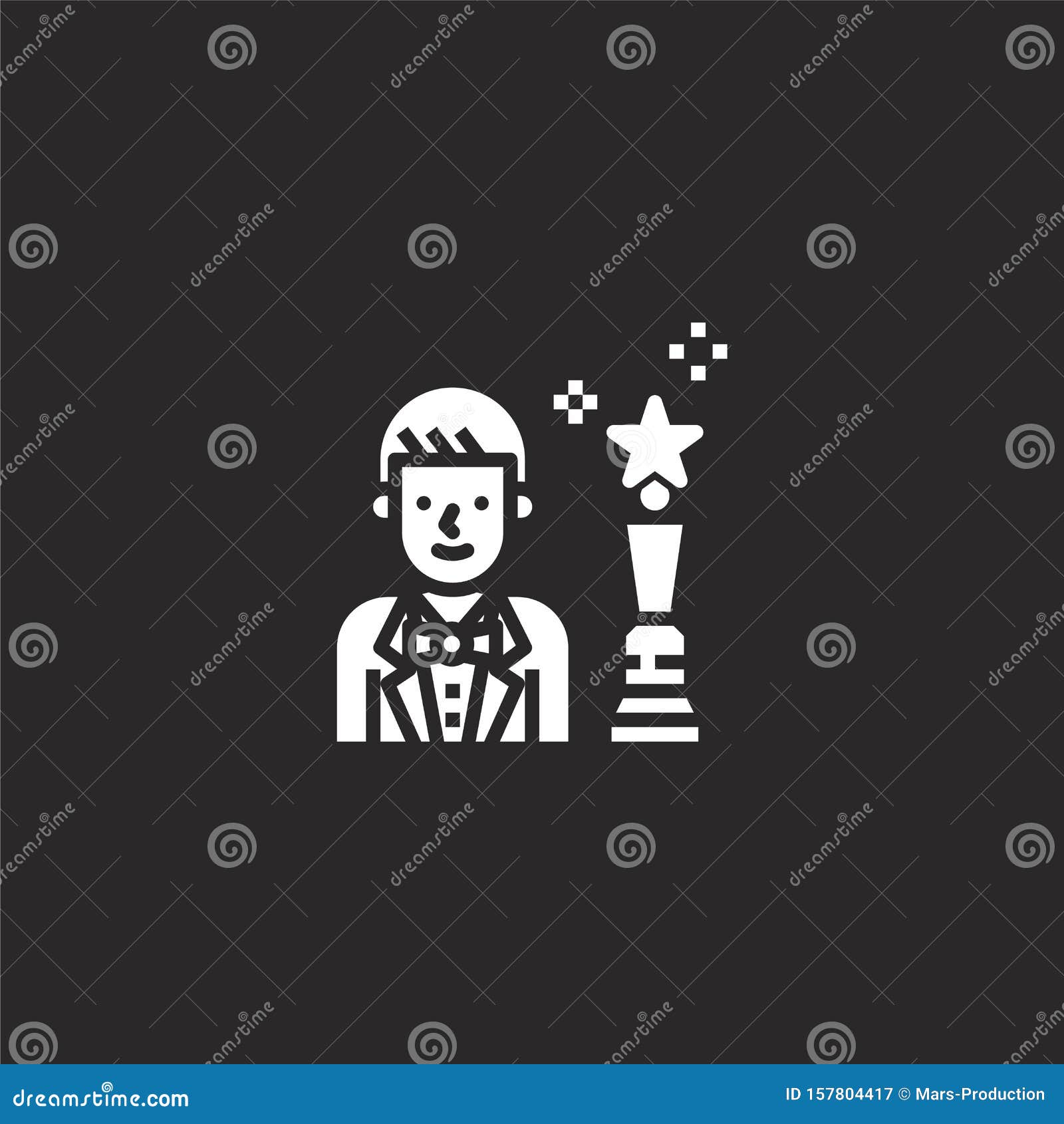 Actor Icon. Filled Actor Icon for Website Design and Mobile, App ...