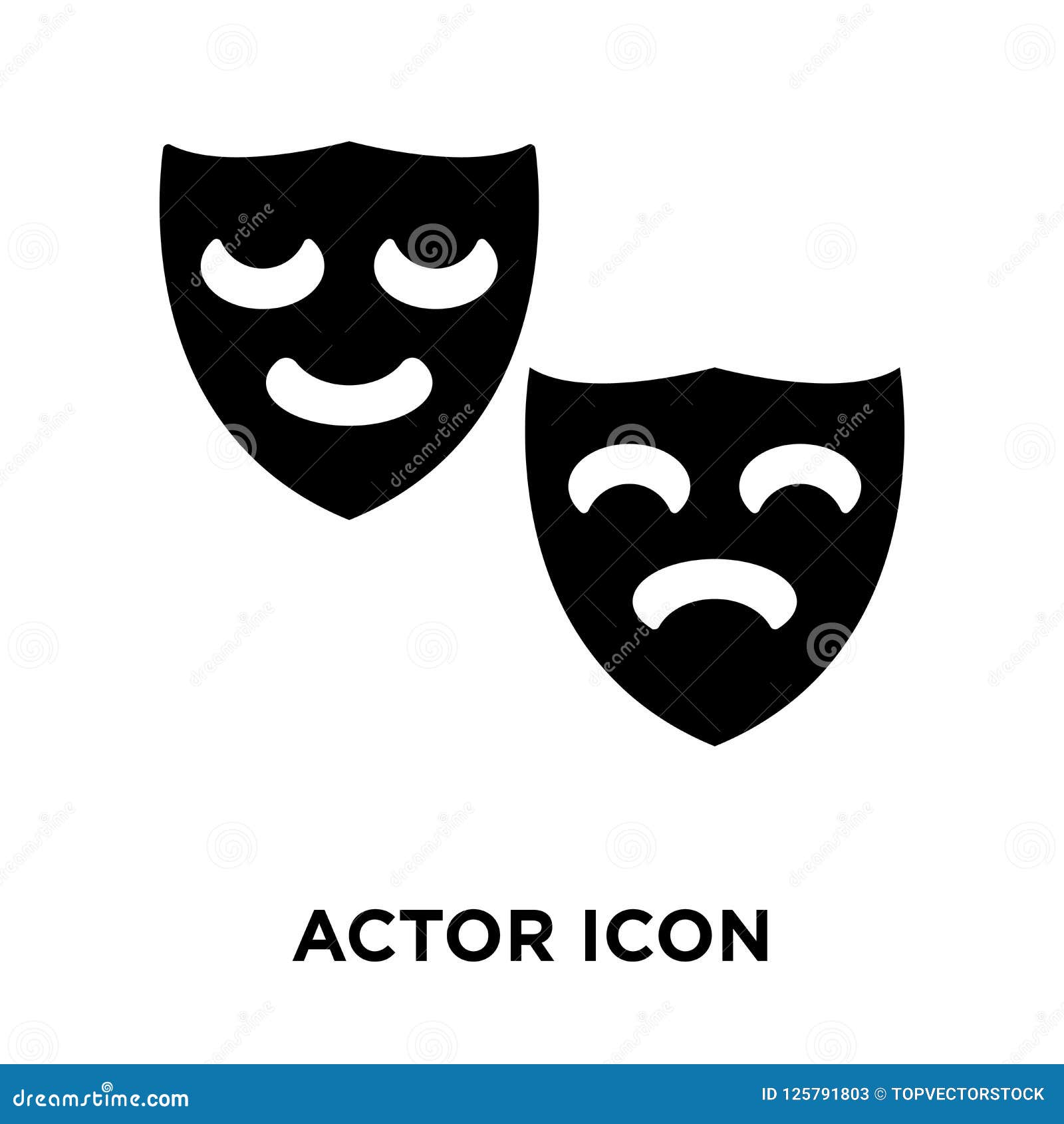 Actor Icon Vector Isolated on White Background, Logo Concept of Stock ...