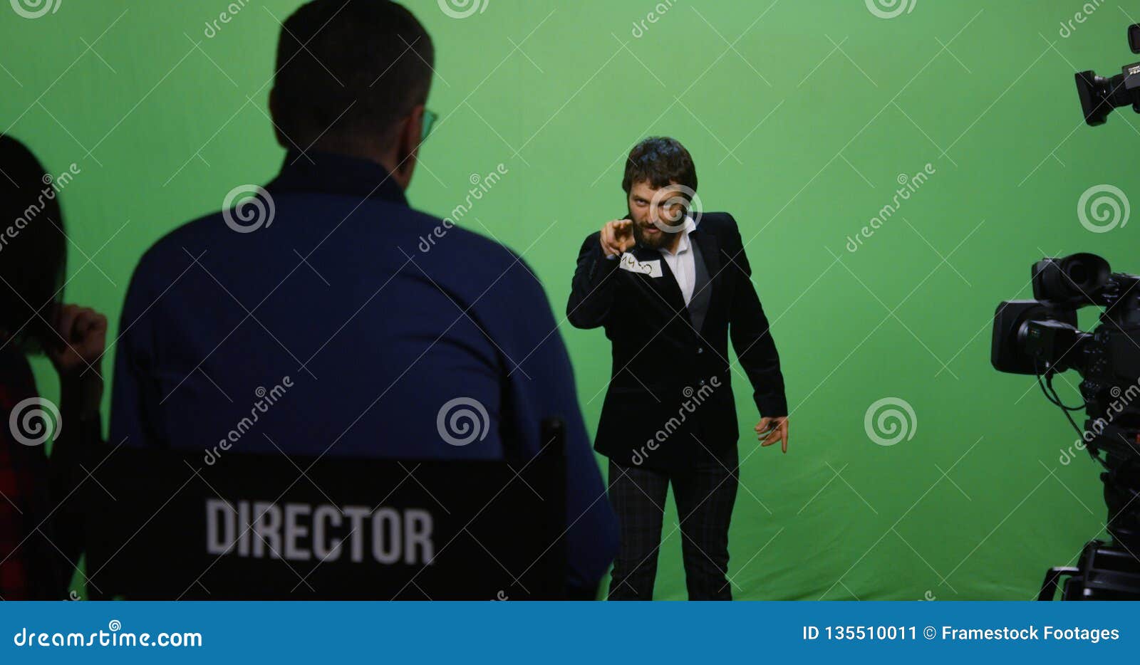 Actor Performing Angry Character Stock Image - Image of talking ...
