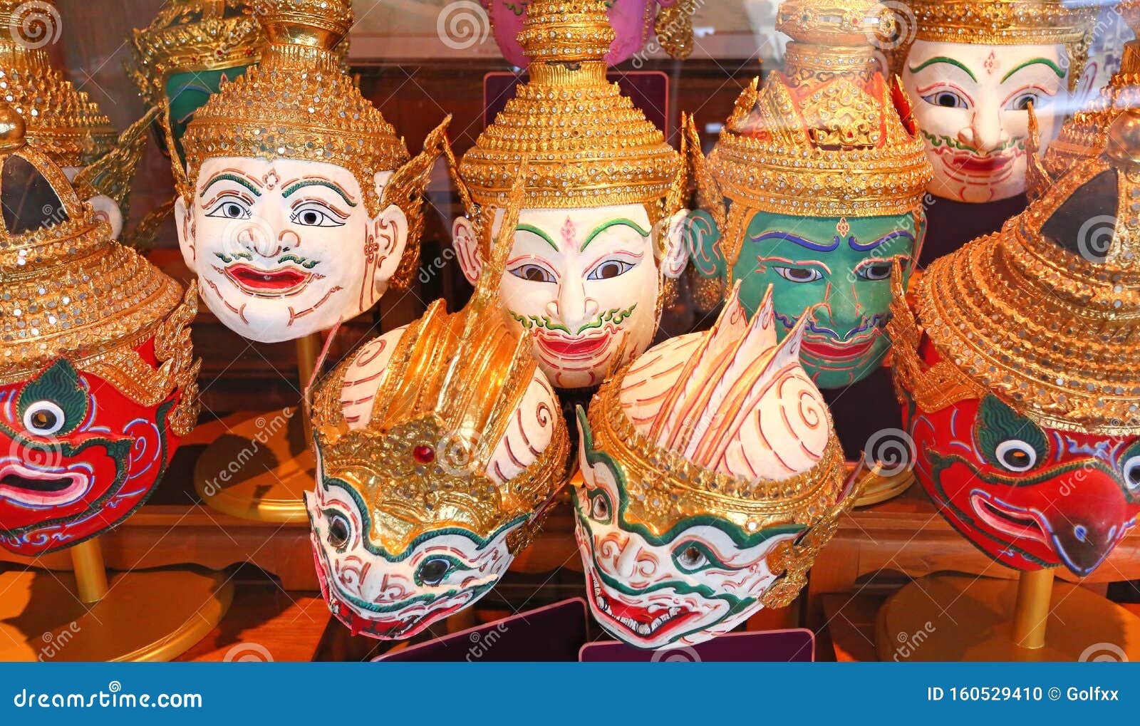 Actor`s Mask, Pantomime in Thailand Stock Photo - Image of face, dance ...