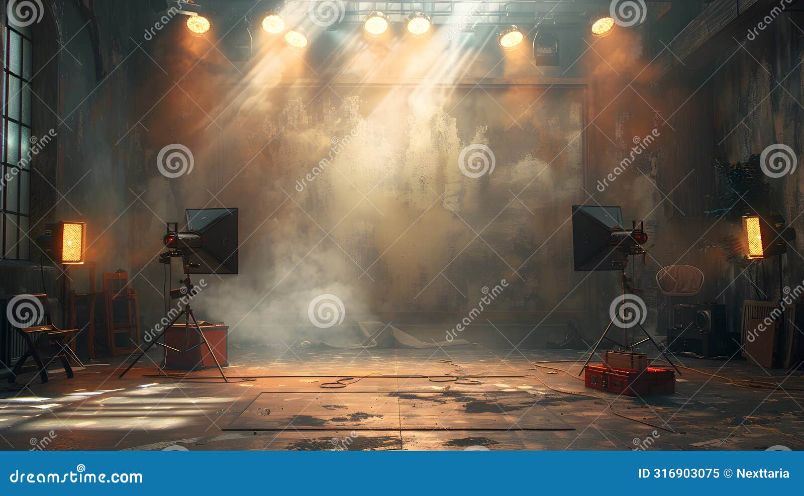 Actor s Spotlight Moment stock illustration. Illustration of light ...