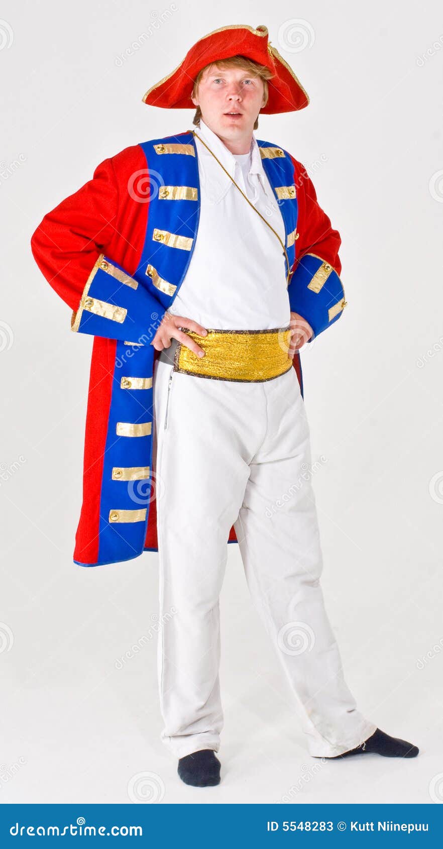 Actor in Ship Captain Costume Stock Image - Image of youthful, young ...
