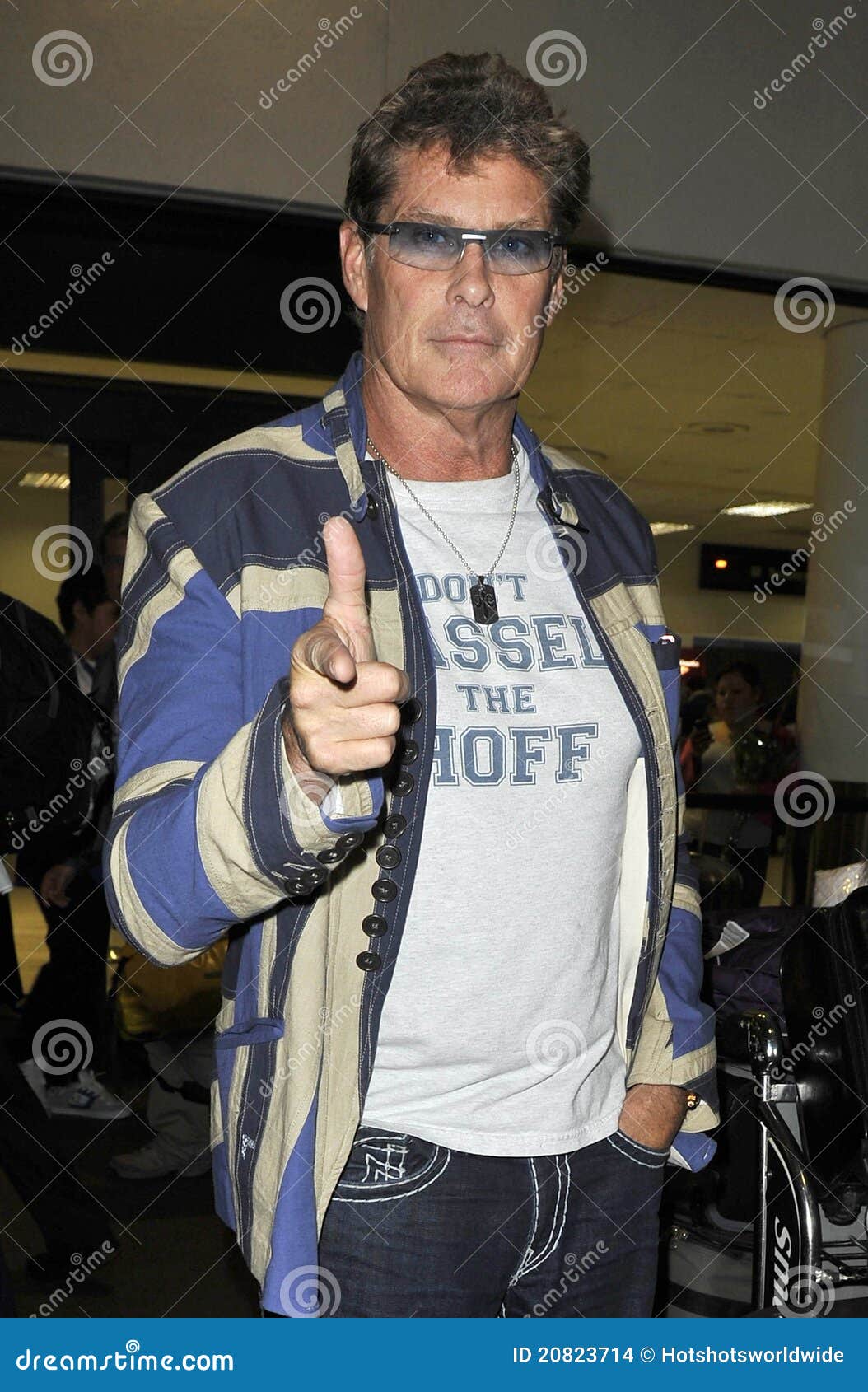 Actor/singer David Hasselhoff at LAX Airport Editorial Stock Image ...