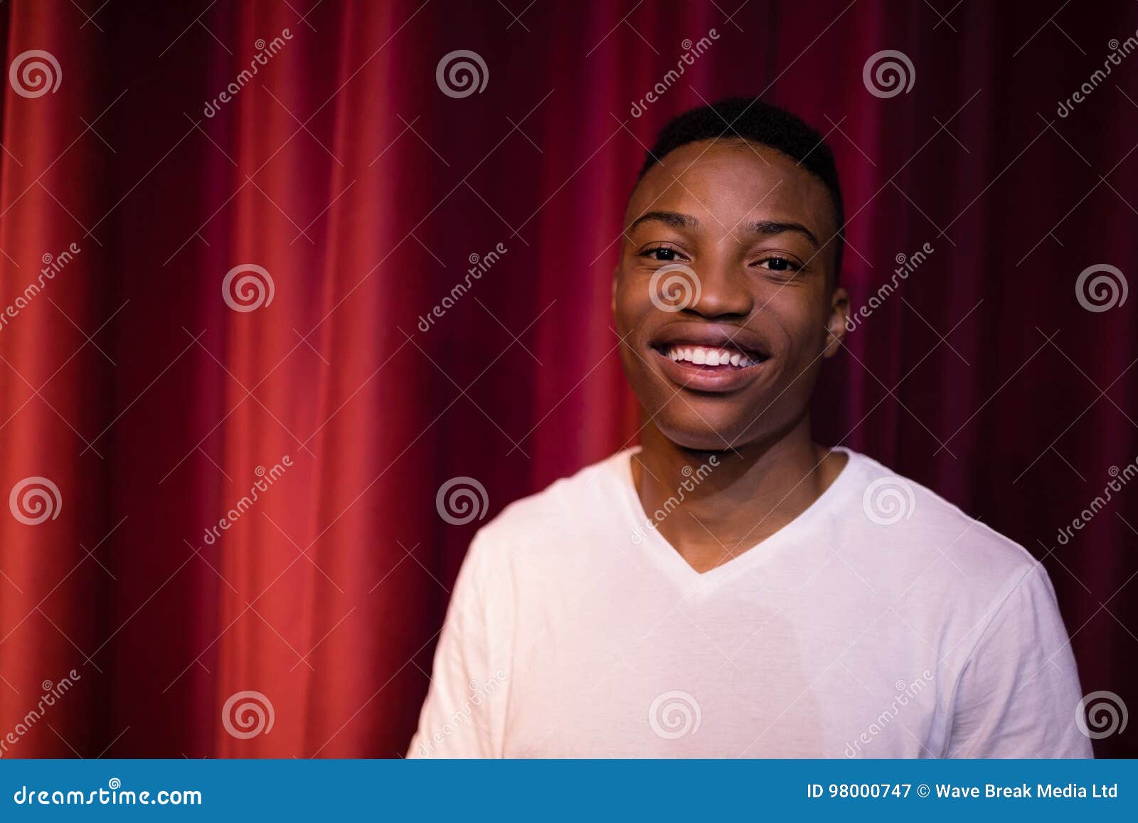 Actor Standing on the Stage Stock Image - Image of clothing, nervous ...