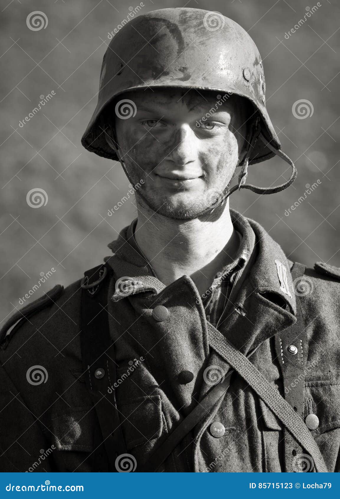 Smiling German Soldier