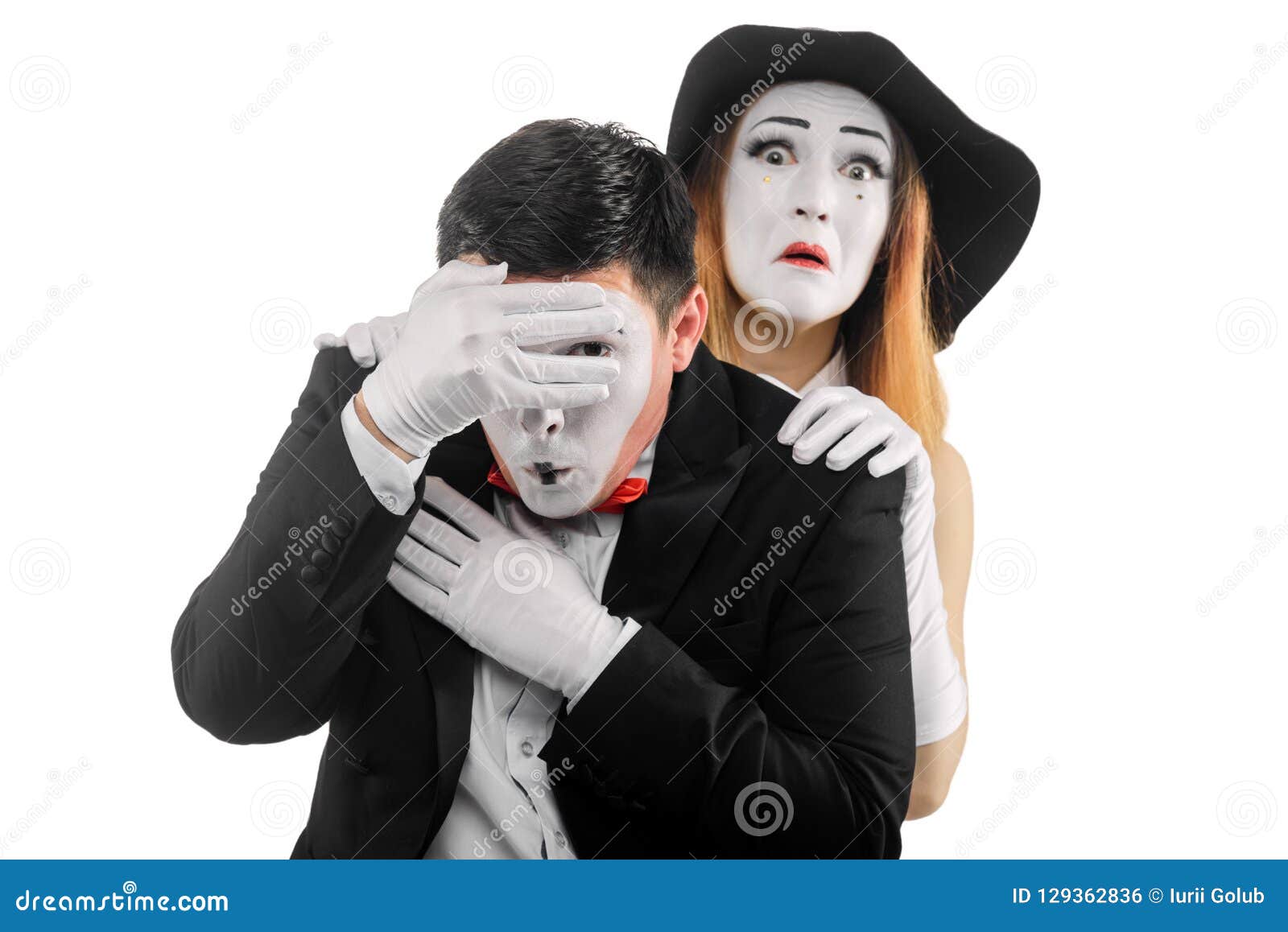 Actores Que Juegan Una Pantomima Foto de archivo - Imagen de concepto ...