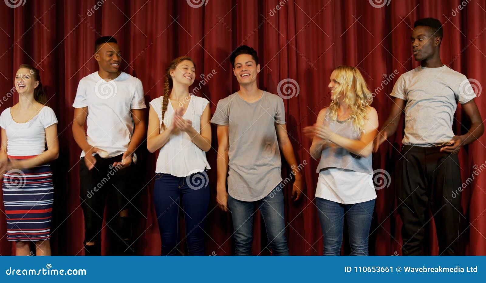 Actors Bowing on the Stage 4k Stock Video - Video of group, definition ...