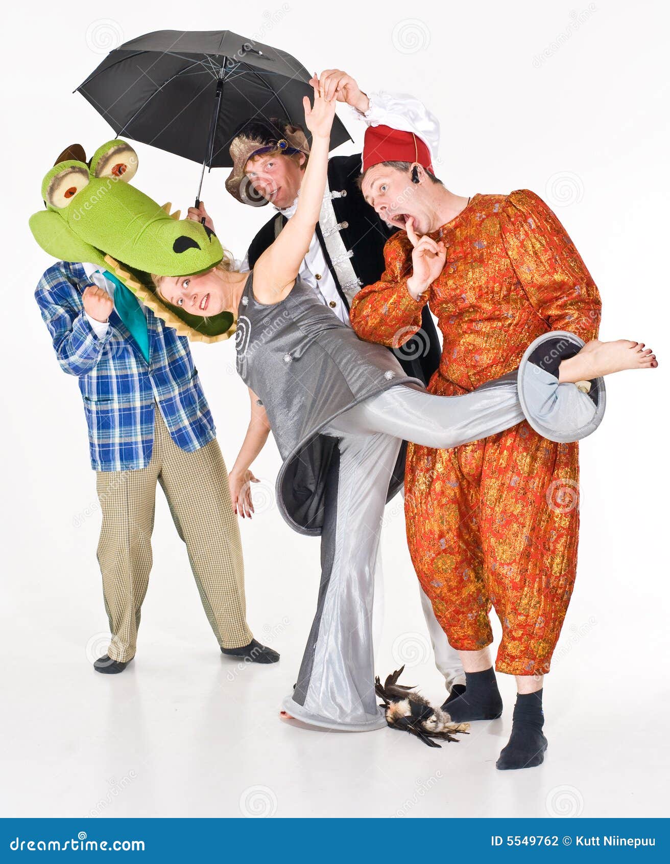 Actors clowning stock photo. Image of crocodile, actor - 5549762