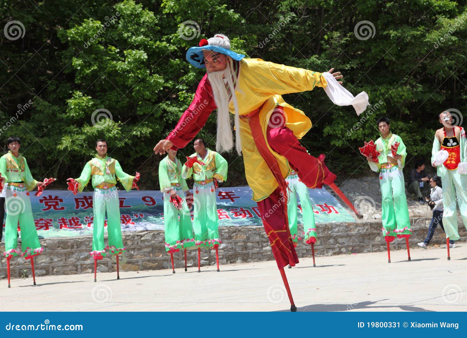 Actors Performs Stilts ,China Editorial Photo - Image of calendar ...