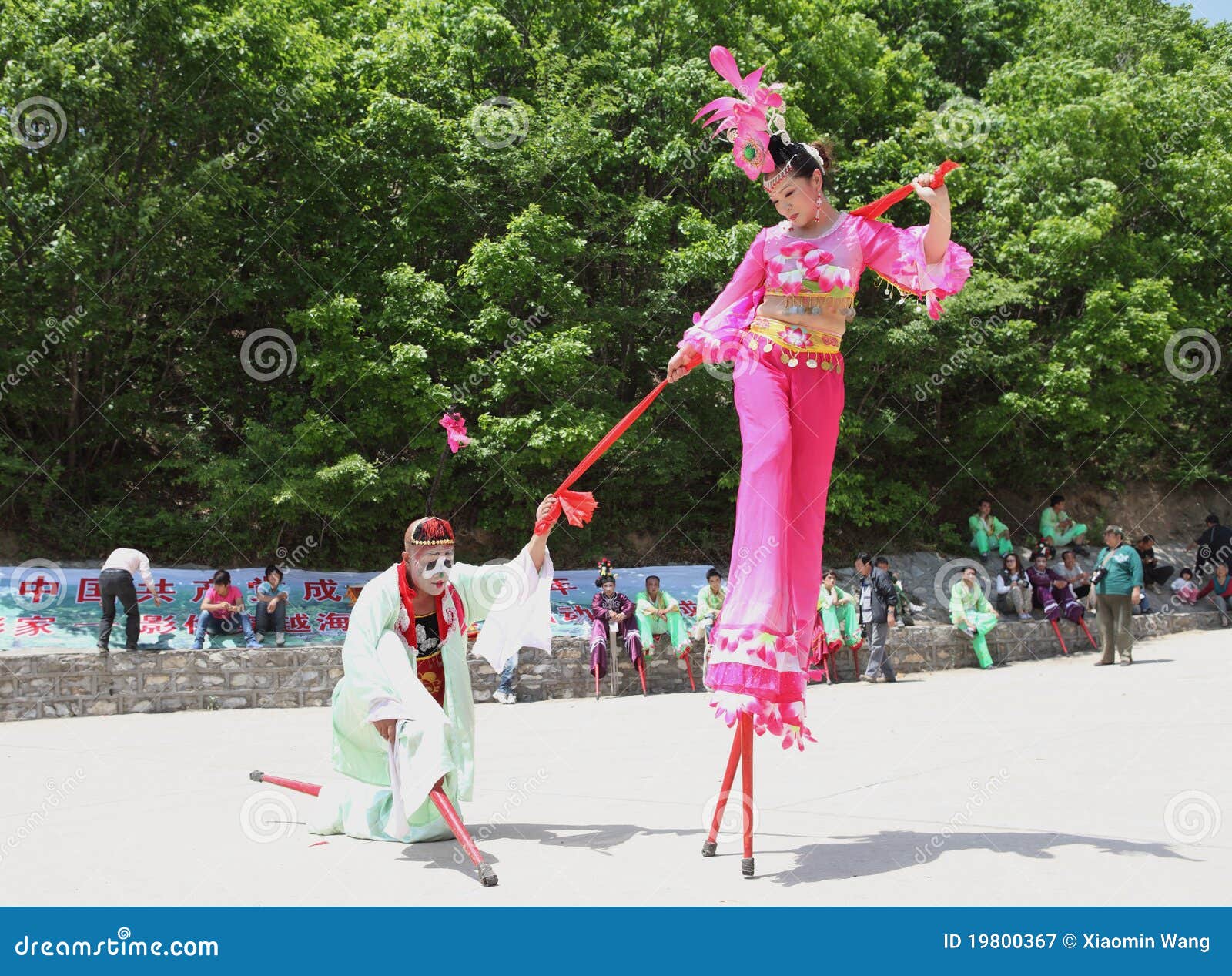 Actors Performs Stilts ,China Editorial Photography - Image of luck ...