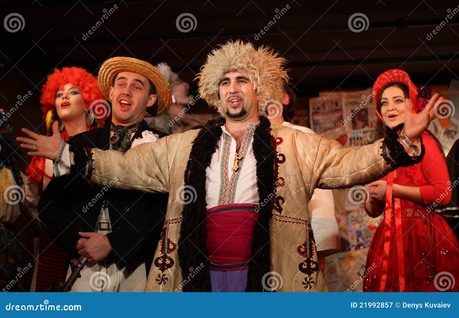 Actors Performs Ukrainian Folk Show Editorial Photography - Image of ...